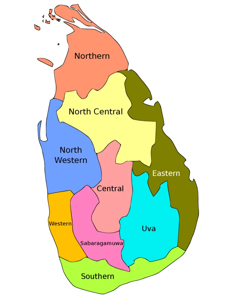 Carte du Sri Lanka : les sites touristiques incontournables